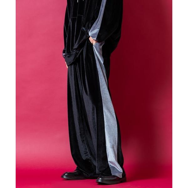 『タイムセール実施中』ZOZO問い合わせ番号:100817335ショップ:ankoROCK，アンコロックブランド:a.p.o.v.，エーピーオービー商品名:a.p.o.v. シャイニーストレッチベロアサイドラインワイドパンツカテゴリ:パンツ...