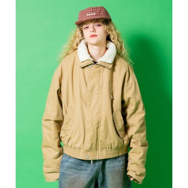 『タイムセール実施中』ZOZO問い合わせ番号:100817362ショップ:ankoROCK，アンコロックブランド:a.p.o.v.，エーピーオービー商品名:a.p.o.v. 裏ボアダックオーバーサイズ短丈ミリタリーブルゾンカテゴリ:ジャケッ...