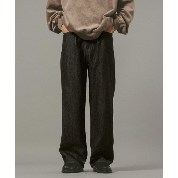 『タイムセール実施中』ZOZO問い合わせ番号:100817673ショップ:RAGEBLUE，レイジブルーブランド:RAGEBLUE，レイジブルー商品名:紐ベルト付き/ワイドストレートデニムパンツカテゴリ:パンツ>デニムパンツブランド品...