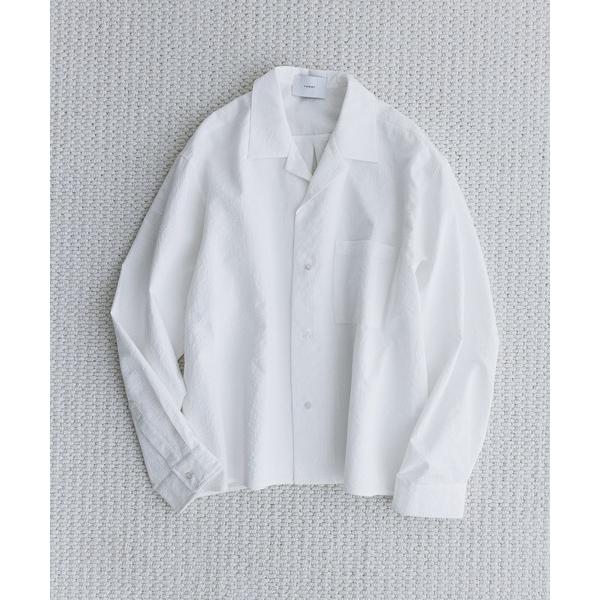 ZOZO問い合わせ番号:100817852ショップ:remer，リメールブランド:remer，リメール商品名:ルーズベーシッククロップドシャツ - バブルタッチ / Loose Basic Cropped Shirt - Bubble To...