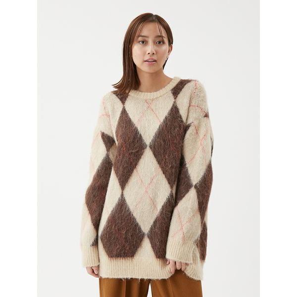 『セール実施中』ZOZO問い合わせ番号:100817919ショップ:Mila Owen，ミラ オーウェンブランド:Mila Owen，ミラオーウェン商品名:アルパカ混アーガイルミニニットワンピースカテゴリ:ワンピース/ドレス>ワンピー...