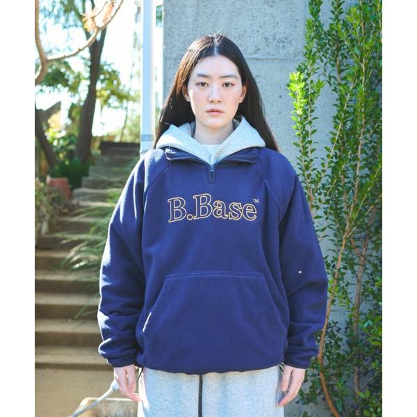 ZOZO問い合わせ番号:100818079ショップ:BROKEN BASE，ブロークンベースブランド:BROKEN BASE，ブロークンベース商品名:B.Base Framed Stitch Half-Zip Fleece / B.Base...