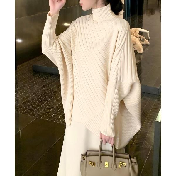 『セール実施中』ZOZO問い合わせ番号:100818466ショップ:ABITOKYO，アビトーキョーブランド:Diosfront，ディオスフロント，ABITOKYO，アビトーキョー商品名:タートルネックドルマンニットプルオーバーカテゴリ:ト...