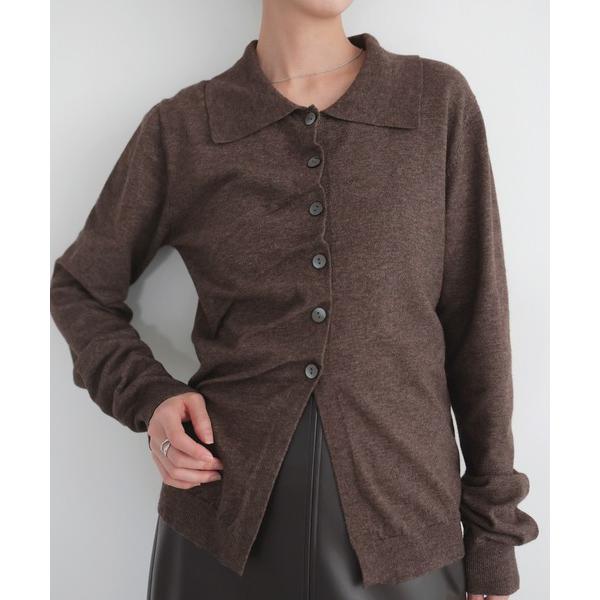 『タイムセール実施中』ZOZO問い合わせ番号:100818778ショップ:LIAN，リアンブランド:LIAN，リアン商品名:フロントドレープポロニットカテゴリ:トップス>カーディガン/ボレロブランド品番:242-071L1026素材:...