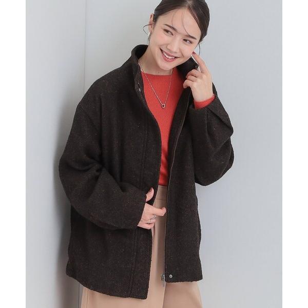 『セール実施中』ZOZO問い合わせ番号:100818817ショップ:SHOO・LA・RUE，シューラルーブランド:SHOO・LA・RUE，シューラルー商品名:スタンドツイードブルゾンカテゴリ:ジャケット/アウター>ブルゾンブランド品番...