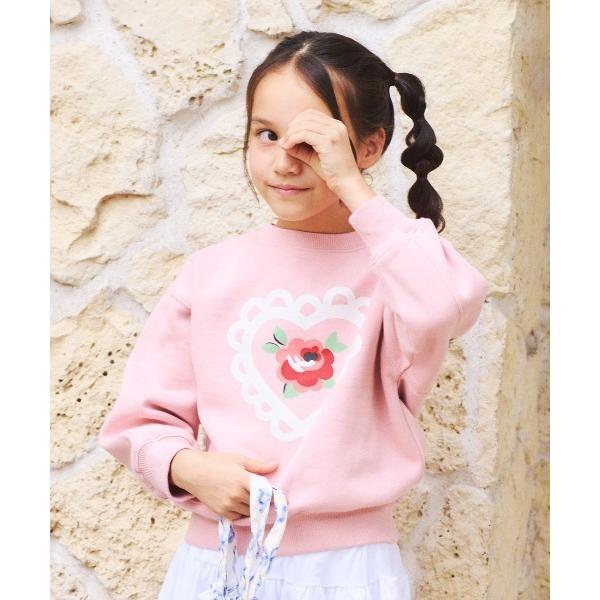 ZOZO問い合わせ番号:100818846ショップ:Cath Kidston，キャス キッドソンブランド:Cath Kidston，キャスキッドソン商品名:キッズ スウェット Lace Heartカテゴリ:トップス>スウェットブランド...