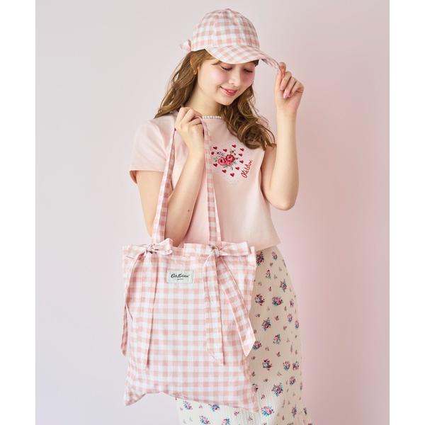 ZOZO問い合わせ番号:100818915ショップ:Cath Kidston，キャス キッドソンブランド:Cath Kidston，キャスキッドソン商品名:リボントートバッグ Painted Ginghamカテゴリ:バッグ>トートバッ...