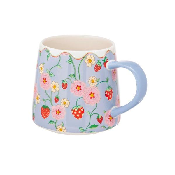 ZOZO問い合わせ番号:100818959ショップ:Cath Kidston，キャス キッドソンブランド:Cath Kidston，キャスキッドソン商品名:Billie マグカップ Strawberry Blueカテゴリ:食器/キッチン&g...