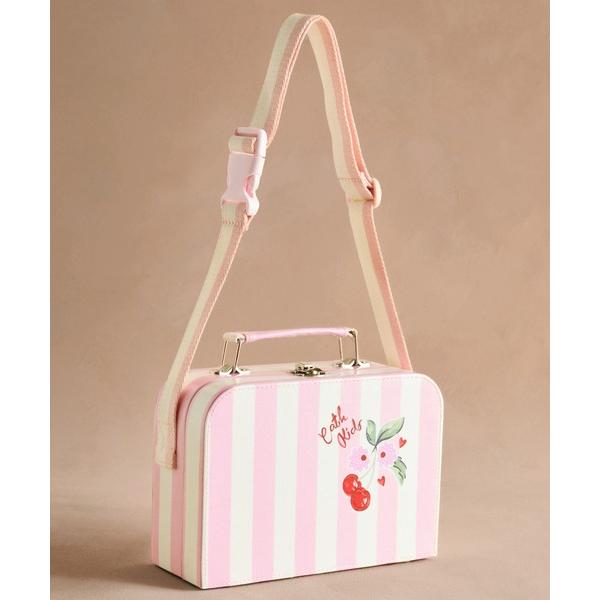 ZOZO問い合わせ番号:100818993ショップ:Cath Kidston，キャス キッドソンブランド:Cath Kidston，キャスキッドソン商品名:キッズ クロスボディバッグ Cherry Stripeカテゴリ:バッグ>ショル...