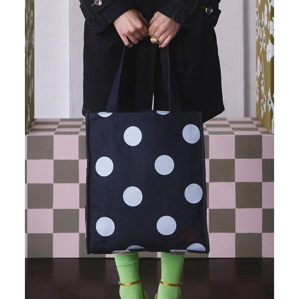 ZOZO問い合わせ番号:100819164ショップ:Cath Kidston，キャス キッドソンブランド:Cath Kidston，キャスキッドソン商品名:ラージブックバック Denim Spotカテゴリ:バッグ>トートバッグブランド...