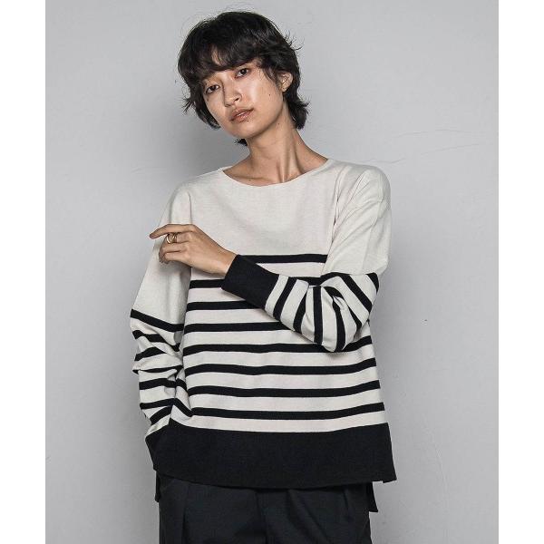 『セール実施中』ZOZO問い合わせ番号:100819204ショップ:MAYSON GREY，メイソングレイブランド:MAYSON GREY，メイソングレイ商品名:【ふわもち】ボーダーニット≪洗濯機で洗える≫カテゴリ:トップス>ニット/...