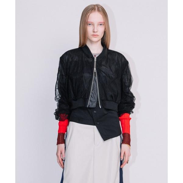 『セール実施中』参考価格：24，200円発売時期：2024年05月コンディション：B（目立つ使用感なし）使用感が少ない、または気にならないアイテム袖口：汚れすそ周り：毛玉参考商品名：シアーレースブルゾン参考品番：1243-02012【商品に...