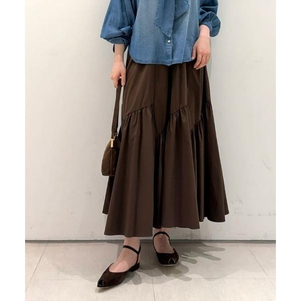 ZOZO問い合わせ番号:100850081ショップ:allureville，アルアバイルブランド:allureville，アルアバイル商品名:◇バイヤス切替ギャザースカートカテゴリ:スカート>スカートブランド品番:202610-11-...