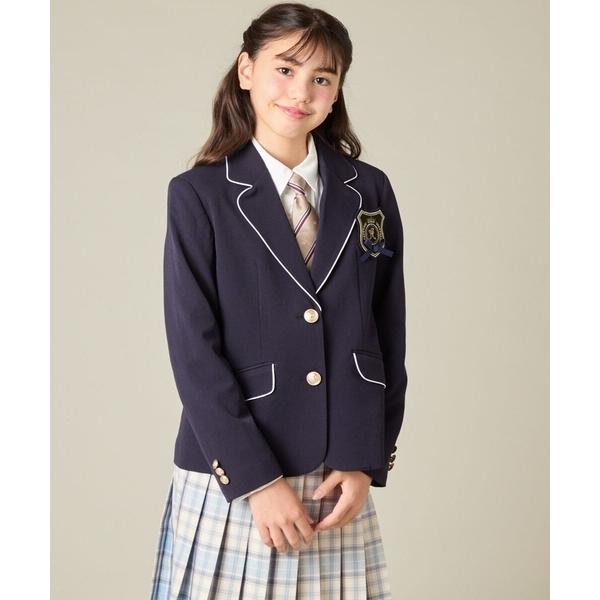 『タイムセール実施中』ZOZO問い合わせ番号:100850127ショップ:a.v.v，アー・ヴェ・ヴェブランド:a.v.v，アーヴェヴェ商品名:[150-160]【卒服】【エンブレム付き】パイピングテーラードジャケットカテゴリ:フォーマルス...