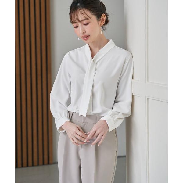 ZOZO問い合わせ番号:100850843ショップ:ikka LOUNGE，イッカラウンジブランド:IKKA LOUNGE，イッカラウンジ，ikka，イッカ商品名:ボータイデザインブラウスカテゴリ:トップス>シャツ/ブラウスブランド品...