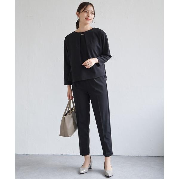 ZOZO問い合わせ番号:100850855ショップ:ikka LOUNGE，イッカラウンジブランド:IKKA LOUNGE，イッカラウンジ商品名:【フォーマル対応／2点セット】GOKU楽 長袖セットアップ【洗濯機で洗える】カテゴリ:ワンピー...