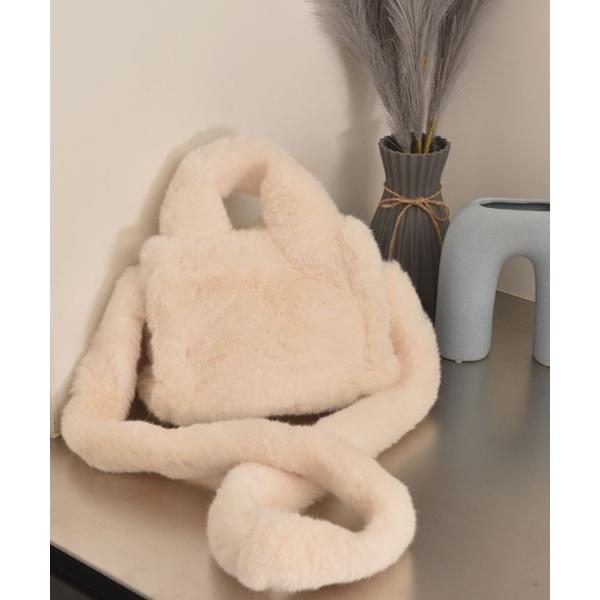 『タイムセール実施中』ZOZO問い合わせ番号:100851625ショップ:TONE，トーンブランド:TONE SELECT GOODS，トーンセレクトグッズ商品名:【float】ふわふわ ファー シンプル ミニハンドバック/ショルダーバッグ...