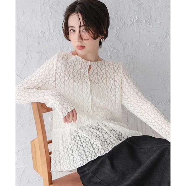 『タイムセール実施中』ZOZO問い合わせ番号:100852435ショップ:titivate，ティティベイトブランド:titivate，ティティベイト商品名:ペプラムシルエットレーストップスカテゴリ:トップス>Tシャツ/カットソーブラン...