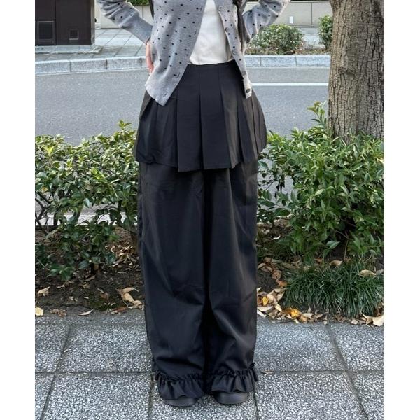 ZOZO問い合わせ番号:100852778ショップ:Vini，ヴィニブランド:Vini，ヴィニ商品名:レイヤードワイドパンツカテゴリ:パンツ>その他パンツブランド品番:VNS-LW-2511-67-MS素材:ポリエステル95%， ポリ...