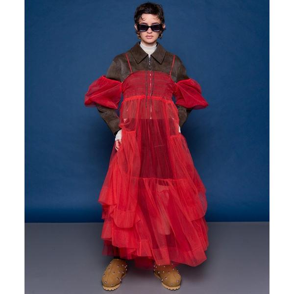 『タイムセール実施中』ZOZO問い合わせ番号:100852851ショップ:MAISON SPECIAL，メゾン スペシャルブランド:MAISON SPECIAL，メゾンスペシャル商品名:2-way Tulle Volume Camisole...