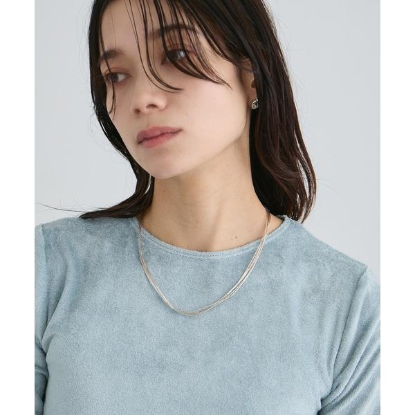 ZOZO問い合わせ番号:100853050ショップ:ADAM ET ROPE'，アダムエロペブランド:SALON adam et rope'，サロン アダム エ ロペ商品名:【NativeSilverStreams】リキッドシルバーネックレ...