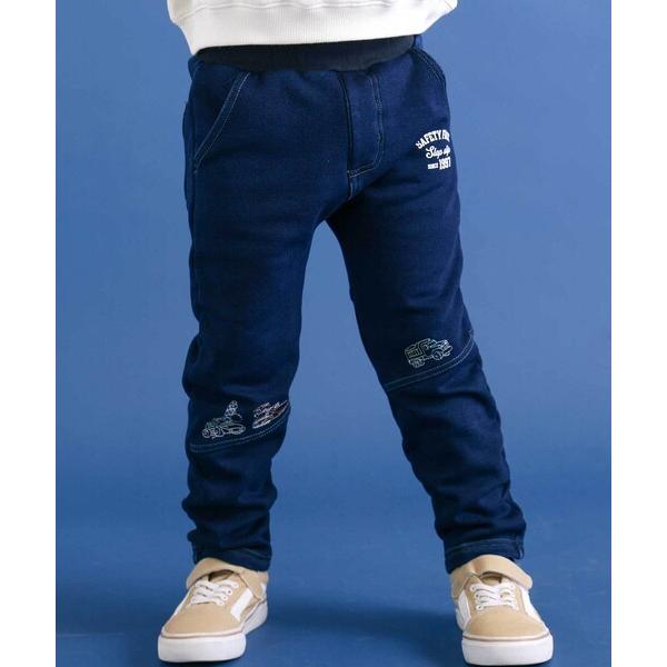 『タイムセール実施中』ZOZO問い合わせ番号:100894010ショップ:BEBE ONLINE STORE，ベベ オンラインストアブランド:SLAP SLIP，スラップスリップ商品名:グングンのぼるよはたらくくるま刺しゅうロングパンツ(8...