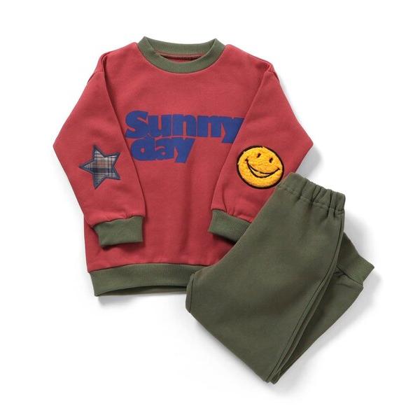 『タイムセール実施中』ZOZO問い合わせ番号:100894062ショップ:F.O.Online Store，エフオーオンラインストアブランド:Ampersand，アンパサンド商品名:【裏起毛/リンク】エルボーパッチパジャマ_ジュニア対応カテ...