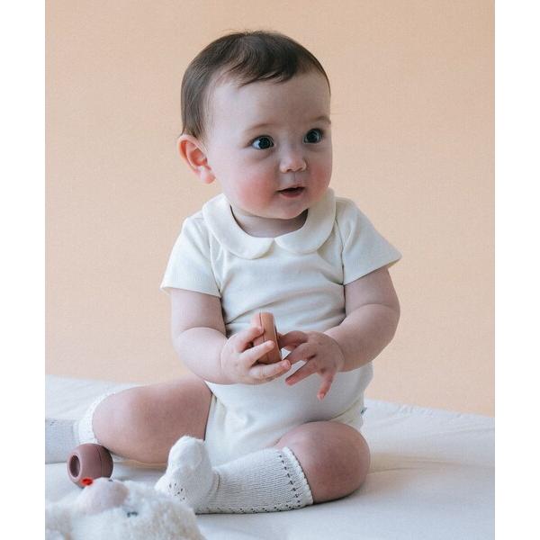 ※このアイテムは返品・交換対象外商品です。ZOZO問い合わせ番号:100894415ショップ:BEAMS WOMEN，ビームスウィメンブランド:こども ビームス，コドモビームス商品名:ベビー 襟付き ボディスーツ 2026SS（50〜80c...