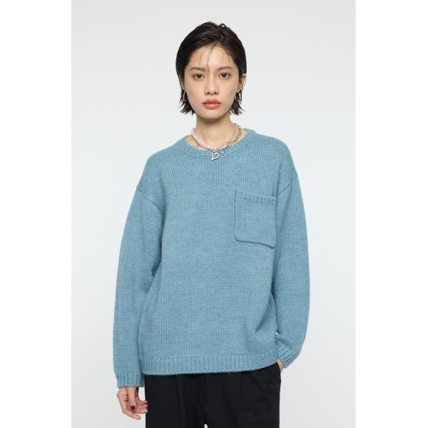 『タイムセール実施中』ZOZO問い合わせ番号:100895164ショップ:MOUSSY，マウジーブランド:PROJECT U，プロジェクトユー，MOUSSY，マウジー商品名:PU ABSTRACT ニットトップスカテゴリ:トップス>ニ...