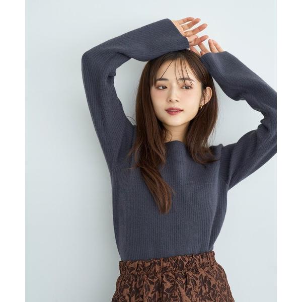 『タイムセール実施中』ZOZO問い合わせ番号:100895260ショップ:Auntie Rosa，アンティローザブランド:mil，ミル商品名:裏ファー スクエアネックリブニット【585119】カテゴリ:トップス>ニット/セーターブラン...