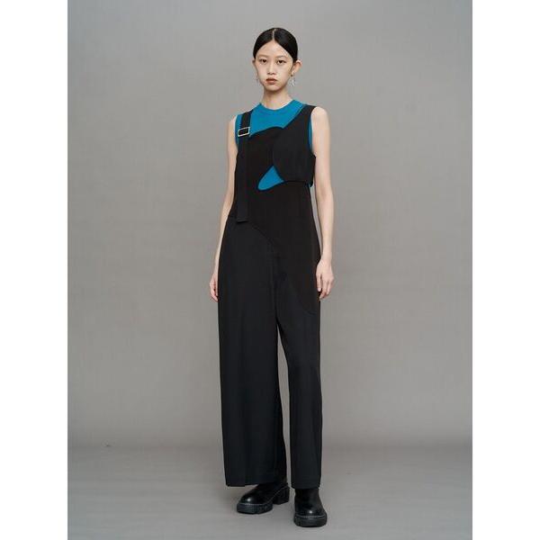 ZOZO問い合わせ番号:100895659ショップ:UN3D.，アンスリードブランド:UN3D.，アンスリード商品名:WAVE ASYMMETRY AIO / ウェーブアシンメトリーオールインワンカテゴリ:オールインワン・サロペット>...