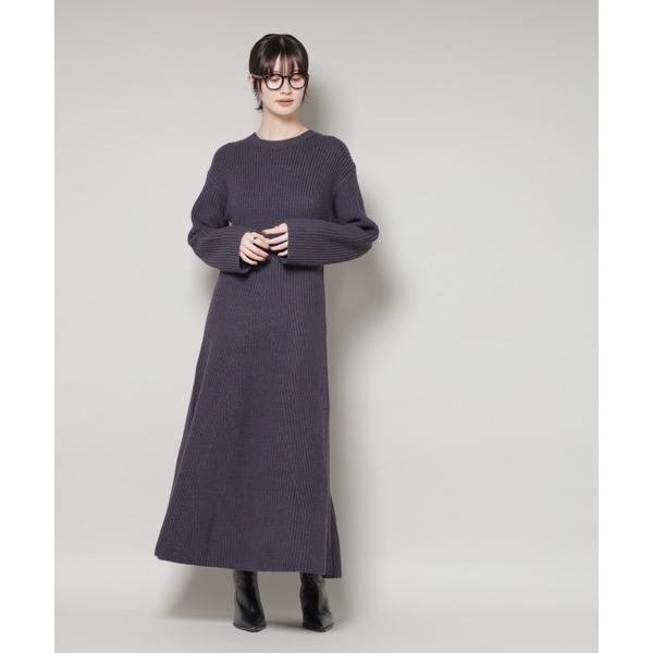 『セール実施中』ZOZO問い合わせ番号:100895789ショップ:NANO universe，ナノユニバースブランド:NANO universe，ナノユニバース商品名:片畦フレアニットワンピースカテゴリ:ワンピース/ドレス>ワンピー...