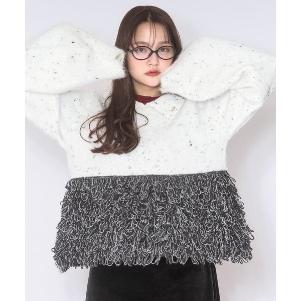 『セール実施中』ZOZO問い合わせ番号:100896332ショップ:mideal，マイディールブランド:loin nuit，ロワンニュイ商品名:loop knit polo / ループニットポロカテゴリ:トップス>ニット/セーターブラ...