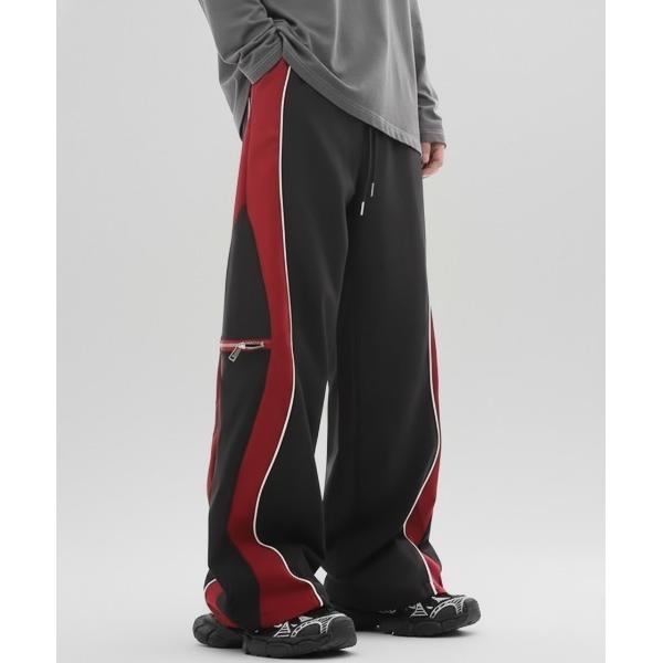 『セール実施中』ZOZO問い合わせ番号:100896803ショップ:RiNc，リンクブランド:BARELY BLUE，ベアリーブルー，RiNc，リンク商品名:【 BARELY BLUE / ベアリーブルー 】 カーブ ライン ワイド トラッ...