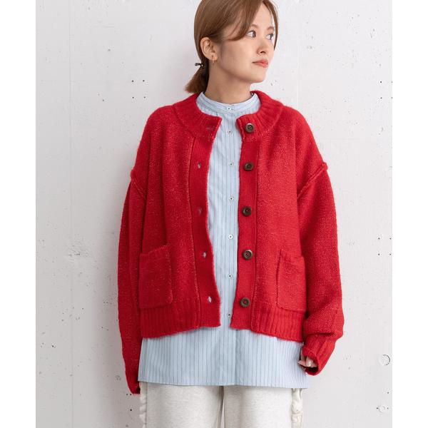 『セール実施中』ZOZO問い合わせ番号:100897000ショップ:COO ONLINE，クーオンラインブランド:POU DOU DOU，プードゥドゥ商品名:モックネックニットカーディガンカテゴリ:トップス>カーディガン/ボレロブラン...