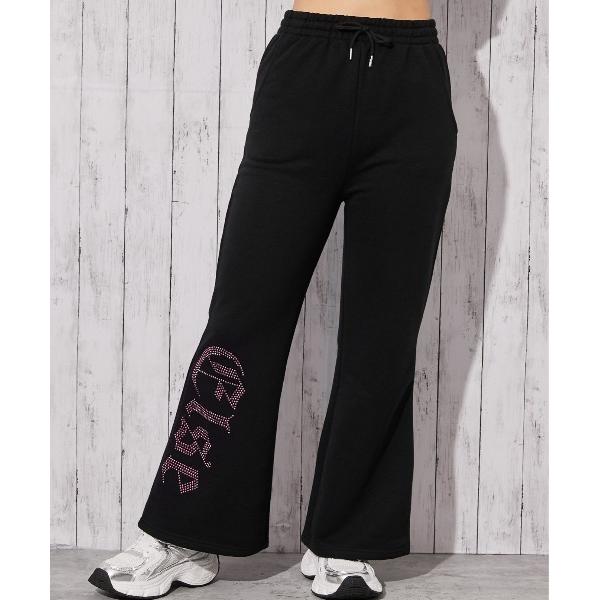 『セール実施中』ZOZO問い合わせ番号:100897219ショップ:DIAVEL，ディアベルブランド:GORGE，ゴージ，DIAVEL，ディアベル商品名:《ビジューElseロゴ×裏起毛》スウェットパンツ 秋冬◎カテゴリ:パンツ>スウェ...