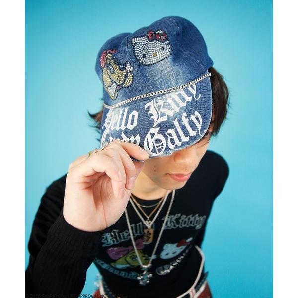ZOZO問い合わせ番号:100897247ショップ:CORPUS TOKYO，コーパス トーキョーブランド:GALFY，ガルフィー商品名:【GALFY/ガルフィー】コラボ キラキラデニムキャップカテゴリ:帽子>キャップブランド品番:1...