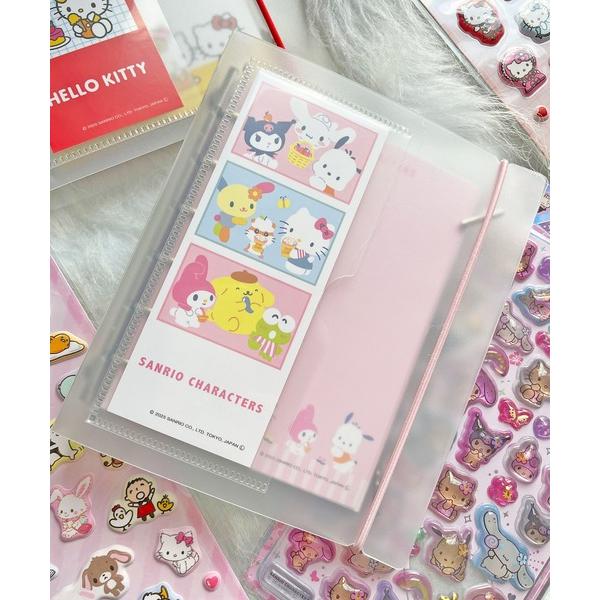 ZOZO問い合わせ番号:100897483ショップ:SPINNS，スピンズブランド:sanrio，サンリオ，SPINNS，スピンズ商品名:【nini toys/ニニトイズ】≪sanrio/サンリオ≫スキペタシールバインダー/6穴バインダー/...