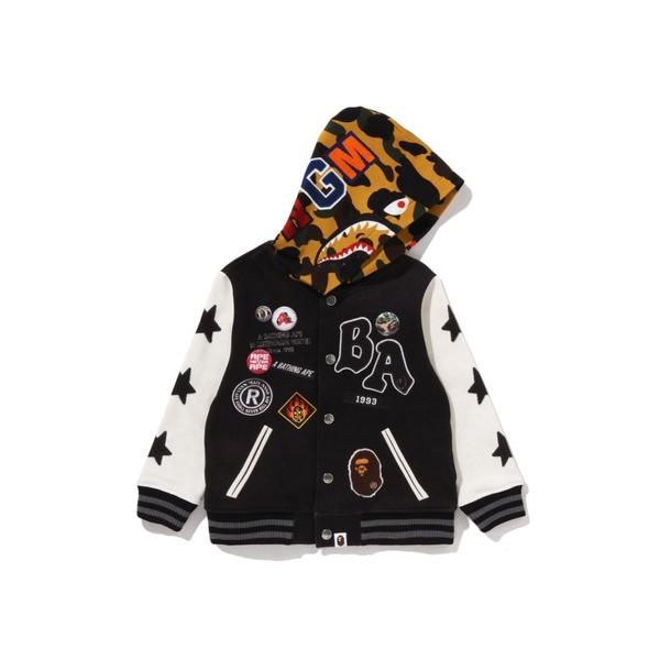 ZOZO問い合わせ番号:100897644ショップ:A BATHING APE，ア ベイシング エイプブランド:A BATHING APE，アベイシングエイプ商品名:1ST CAMO SHARK HOODIE PRINT SWEAT VAR...