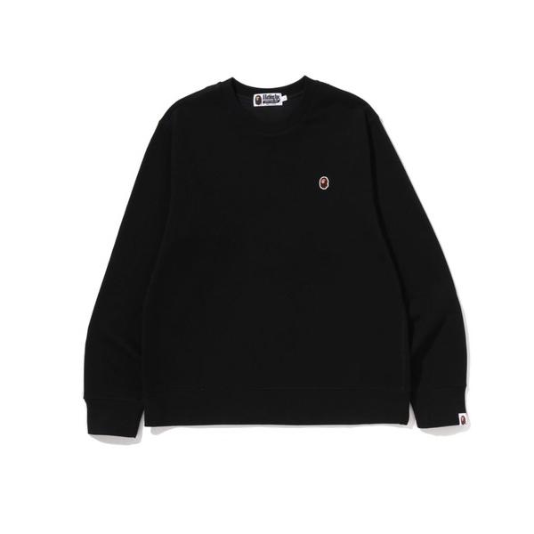 ZOZO問い合わせ番号:100897877ショップ:A BATHING APE，ア ベイシング エイプブランド:A BATHING APE，アベイシングエイプ商品名:ONE POINT REGULAR FIT CREWNECK SWEATS...