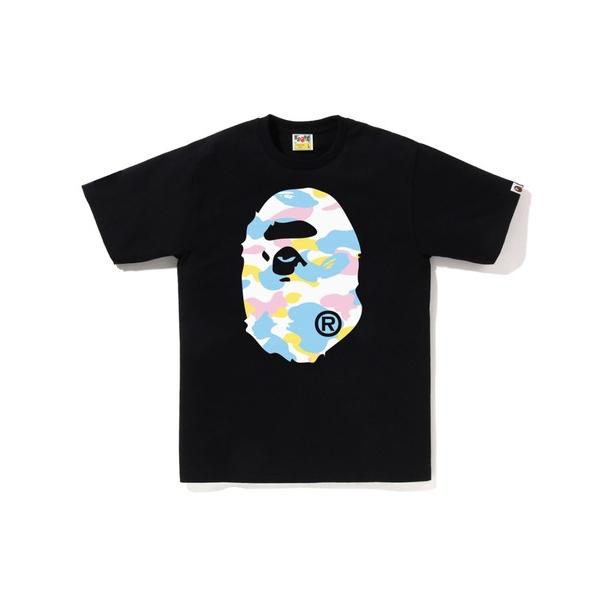 ZOZO問い合わせ番号:100897895ショップ:A BATHING APE，ア ベイシング エイプブランド:A BATHING APE，アベイシングエイプ商品名:NEW MULTI CAMO BIG APE HEAD TEEカテゴリ:ト...
