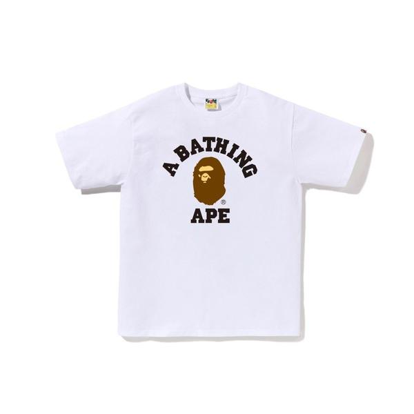 ZOZO問い合わせ番号:100897902ショップ:A BATHING APE，ア ベイシング エイプブランド:A BATHING APE，アベイシングエイプ商品名:COLLEGE TEEカテゴリ:トップス>Tシャツ/カットソーブラン...