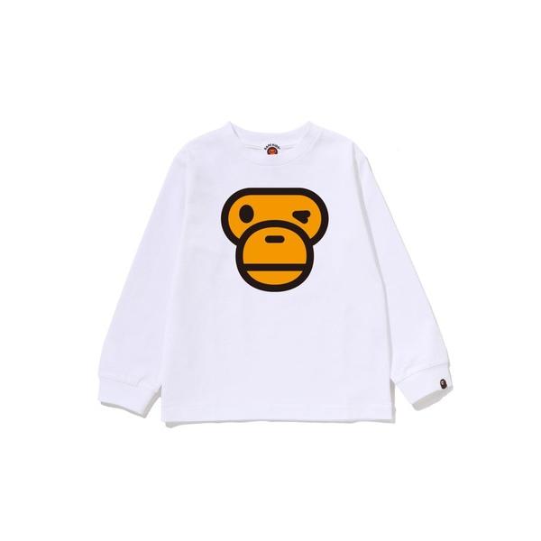 ZOZO問い合わせ番号:100897903ショップ:A BATHING APE，ア ベイシング エイプブランド:A BATHING APE，アベイシングエイプ商品名:WINKING MILO FACE LS TEEカテゴリ:トップス>...