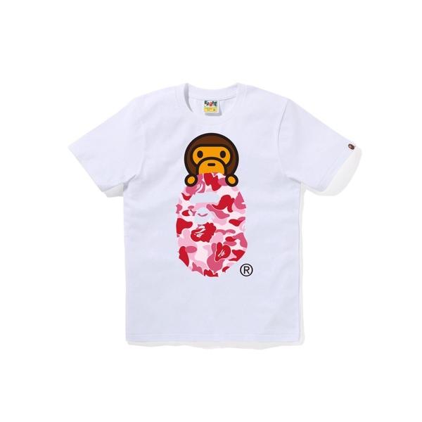 ZOZO問い合わせ番号:100897925ショップ:A BATHING APE，ア ベイシング エイプブランド:A BATHING APE，アベイシングエイプ商品名:ABC CAMO MILO ON APE HEAD TEEカテゴリ:トップ...