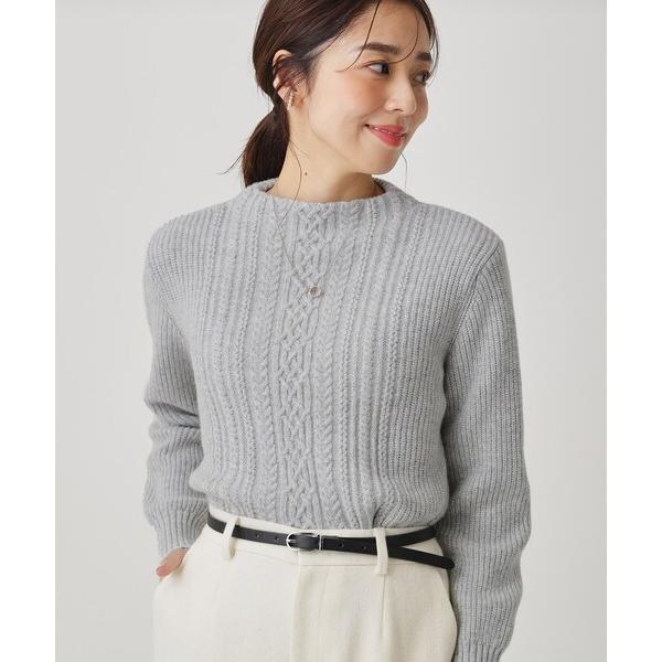 『タイムセール実施中』ZOZO問い合わせ番号:100929199ショップ:COUP DE CHANCE，クードシャンスブランド:COUP DE CHANCE，クードシャンス商品名:【手洗い可／日本製】ケーブルデザインのニットトップスカテゴリ...