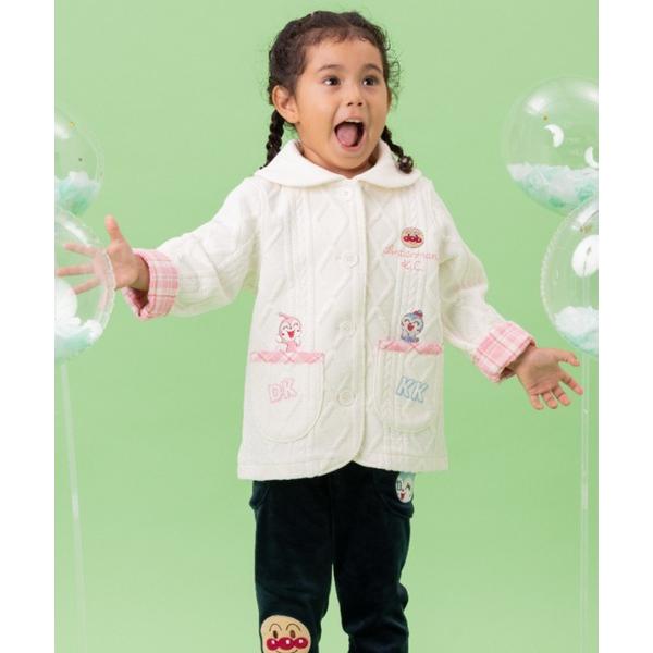 ZOZO問い合わせ番号:100929354ショップ:BANDAI APPAREL SHOP，バンダイアパレルショップブランド:ANPANMAN KIDS COLLECTION，アンパンマンキッズコレクション商品名:ヘチマ襟キルト刺繍ジャケッ...