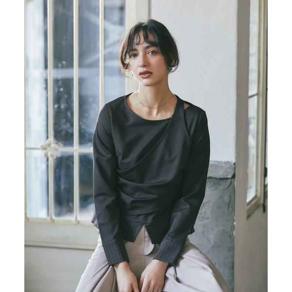 ZOZO問い合わせ番号:100929553ショップ:tocco closet／&amp;. NOSTALGIA，トッコ　クローゼット　／　アンドドットノスタルジアブランド:ARVELLIA，アルベリア商品名:ASYM STRIPE DREA...