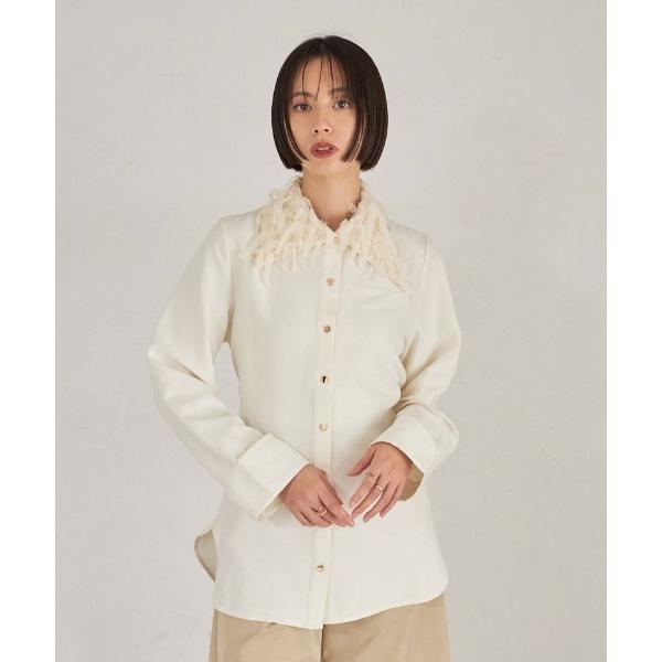 ZOZO問い合わせ番号:100929596ショップ:tocco closet／&amp;. NOSTALGIA，トッコ　クローゼット　／　アンドドットノスタルジアブランド:ARVELLIA，アルベリア商品名:FRINGE COLLAR SH...