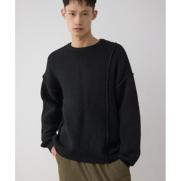 『セール実施中』ZOZO問い合わせ番号:100929965ショップ:AZUL BY MOUSSY，アズールバイマウジーブランド:AZUL BY MOUSSY，アズールバイマウジー商品名:編地ミックスニットトップスカテゴリ:トップス>ニ...