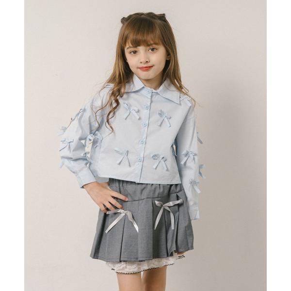 『タイムセール実施中』ZOZO問い合わせ番号:100930433ショップ:moredays store，モアデイズ・ストアブランド:URBAN CHERRY，アーバンチェリー商品名:リボンデザインクロップドシャツカテゴリ:トップス>シ...